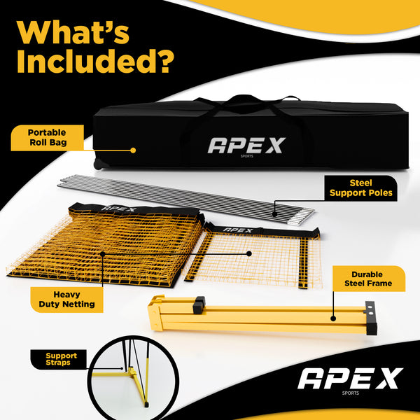 Apex Sports Volleyball Training Net System – Professional Indoor ...